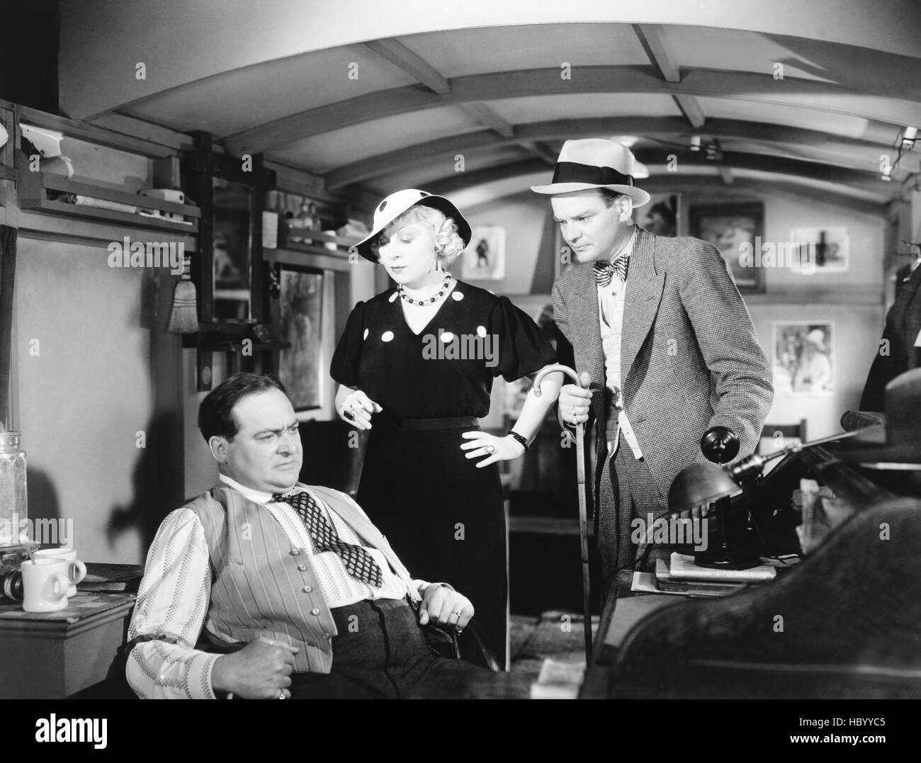 I'N NO ANGEL, from left: Edward Arnold, Mae West, Russell Hopton, 1933 ...