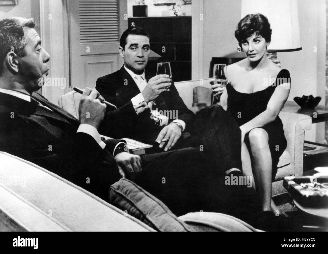 I MOBSTER, from left: Robert Strauss, Steve Cochran, Lita Milan, 1958 ...