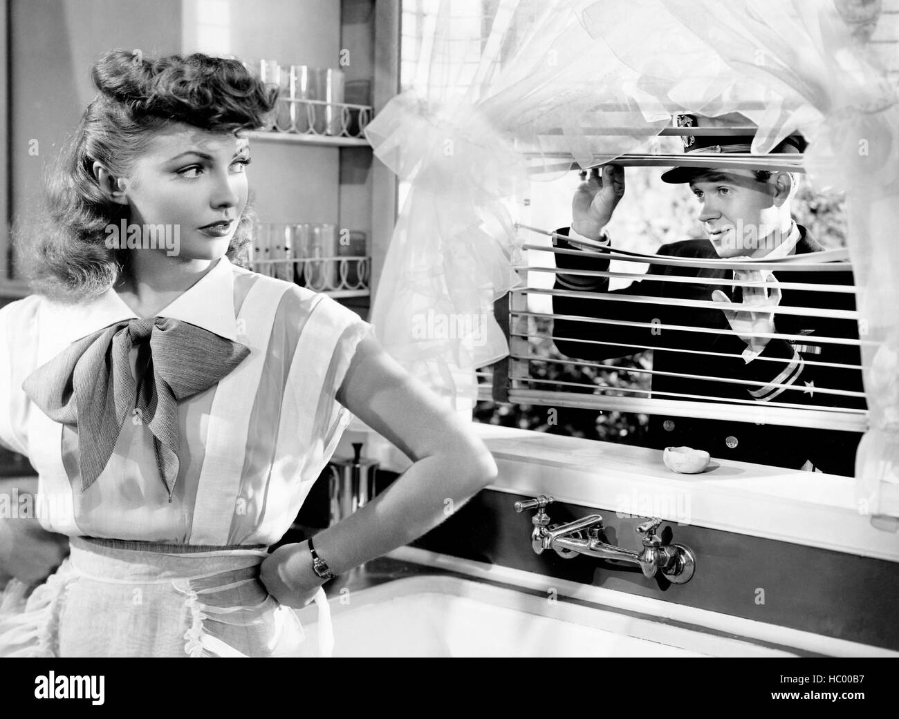 JANIE GETS MARRIED, from left: Joan Leslie, Richard Erdman, 1946 Stock ...