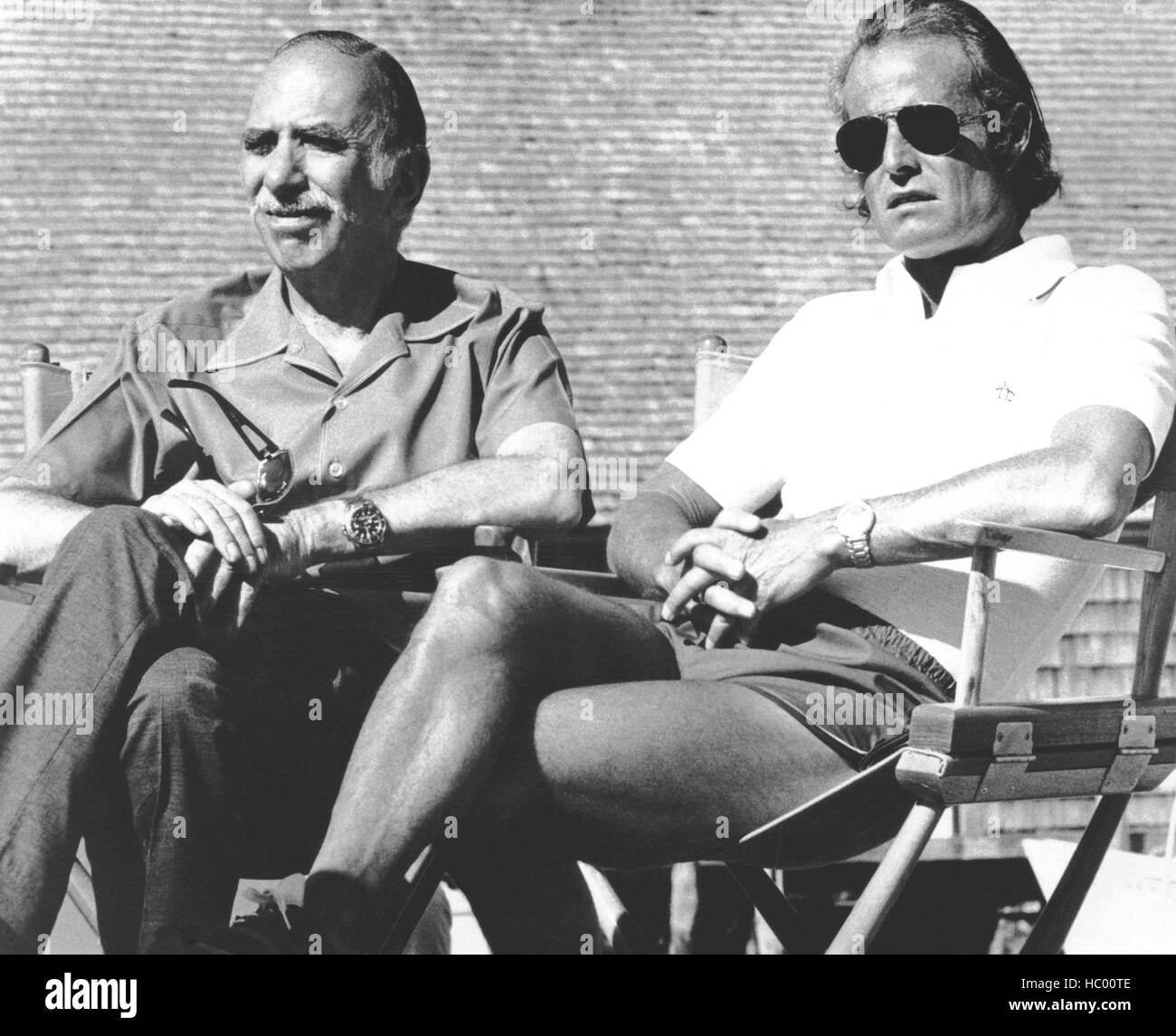 JAWS 2, from left, producers David Brown, Richard Zanuck, on location ...