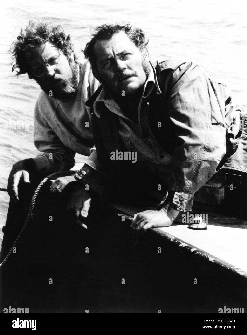 JAWS, from left, Richard Dreyfuss, Robert Shaw, 1975 Stock Photo - Alamy