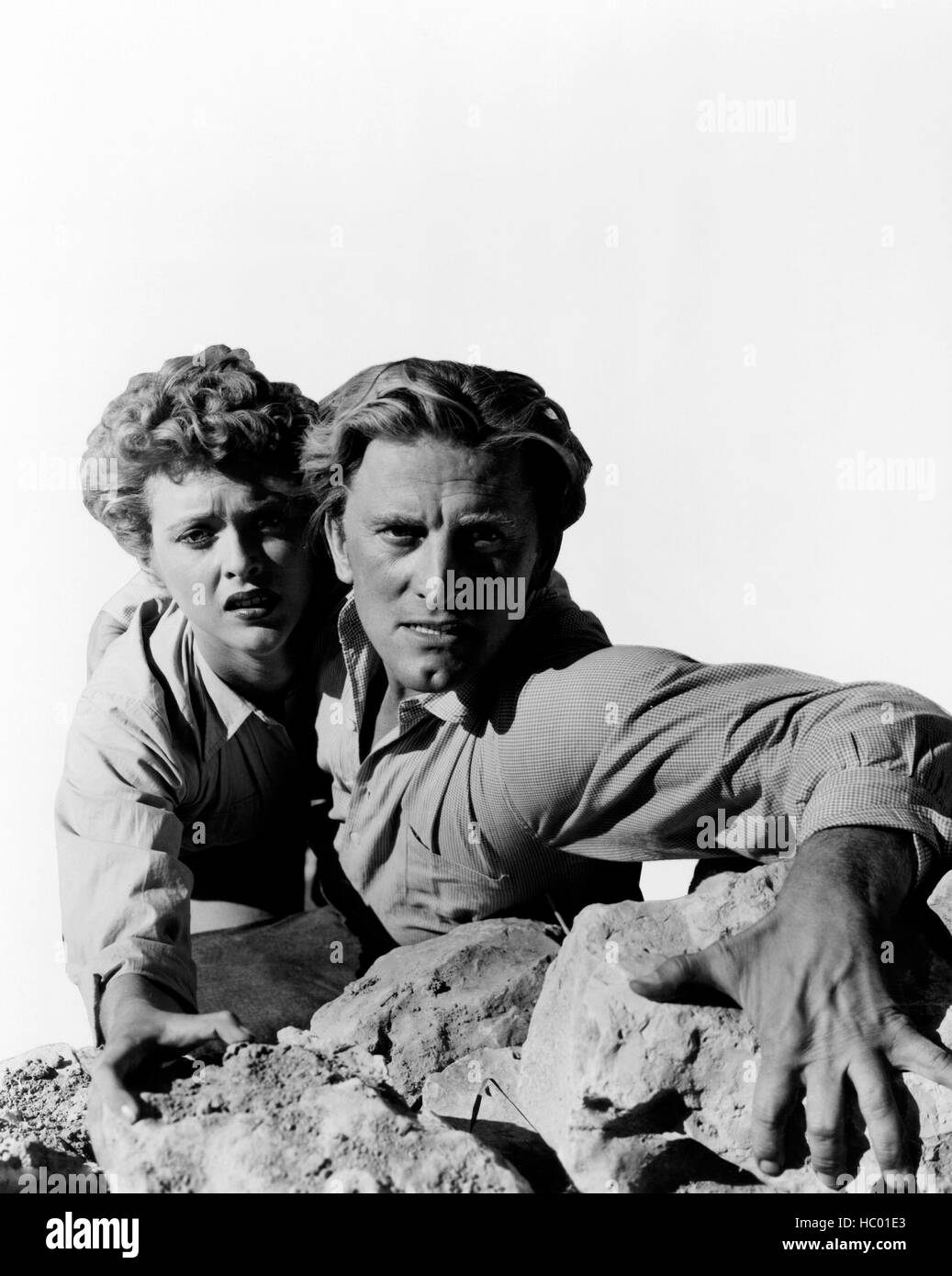 THE JUGGLER, form left: Milly Vitale, Kirk Douglas, 1953 Stock Photo ...