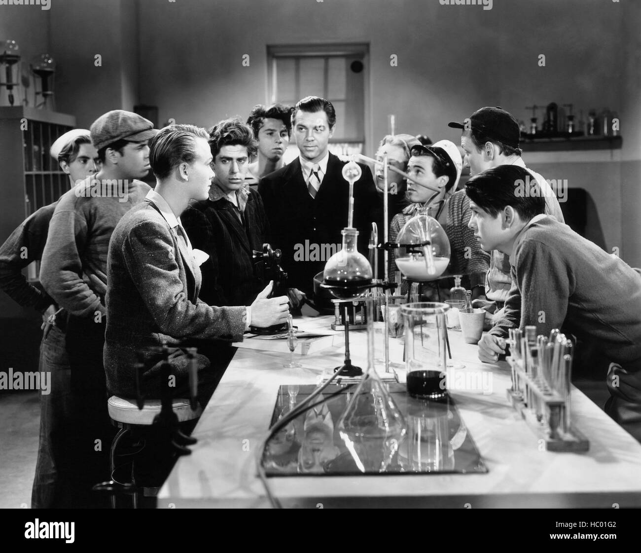 JUNIOR G-MEN, Bernard Punsley (in cap), Kenneth Howell (seated), Billy ...
