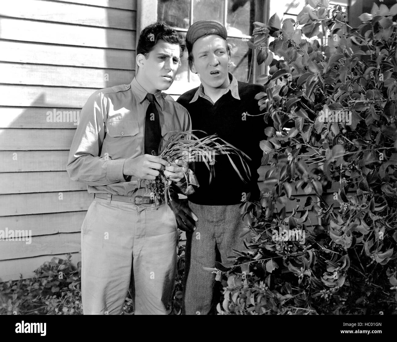 JUNIOR G-MEN OF THE AIR, from left, Billy Halop, Huntz Hall, 1942 Stock ...