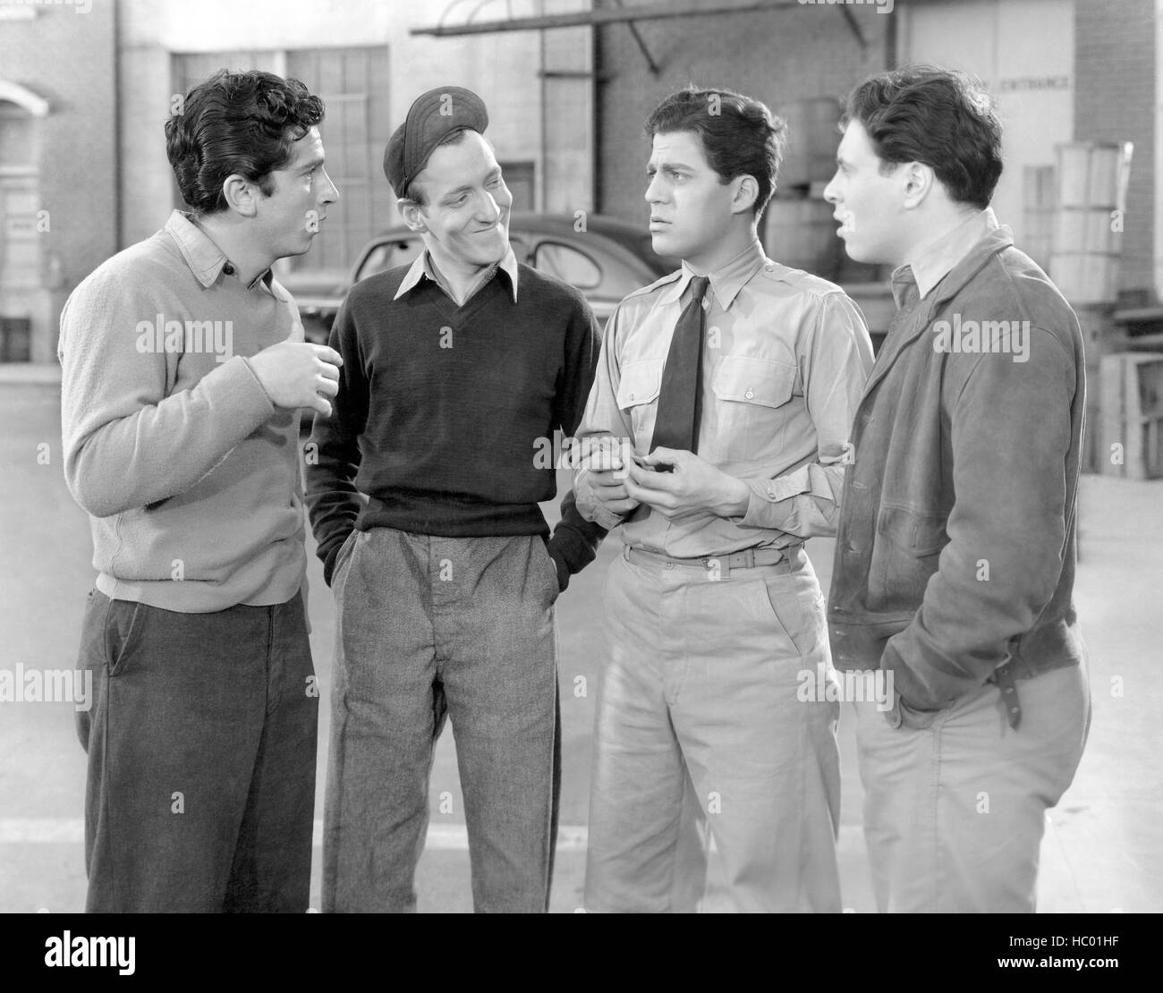 JUNIOR G-MEN OF THE AIR, from left, Gabriel Dell, Huntz Hall, Billy ...