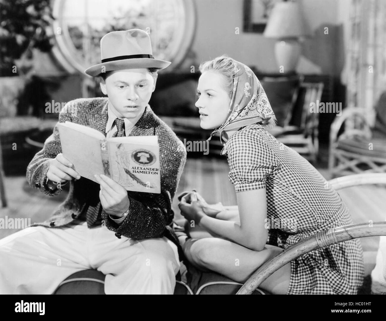 JUDGE HARDY AND SON, from left: Mickey Rooney, Martha O'Driscoll, 1939 ...