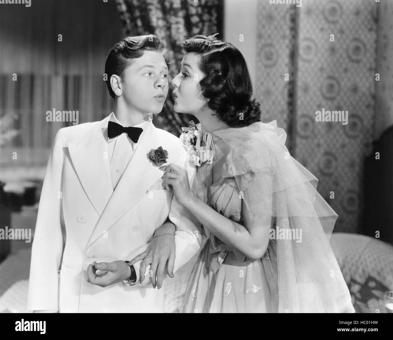JUDGE HARDY AND SON, from left: Mickey Rooney, Ann Rutherford, 1939 ...