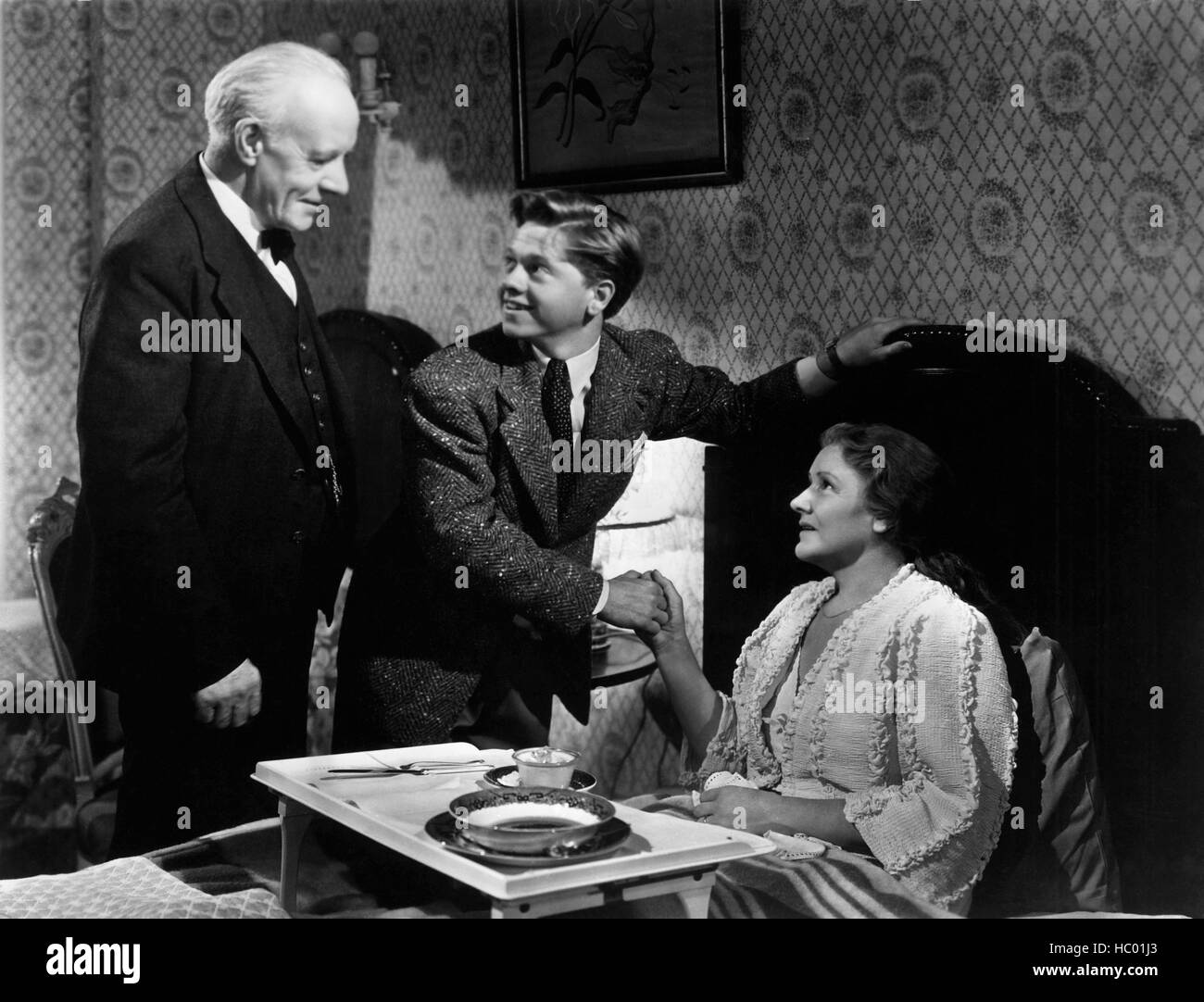 JUDGE HARDY AND SON, Lewis Stone, Mickey Rooney, Fay Holden, 1939 Stock ...