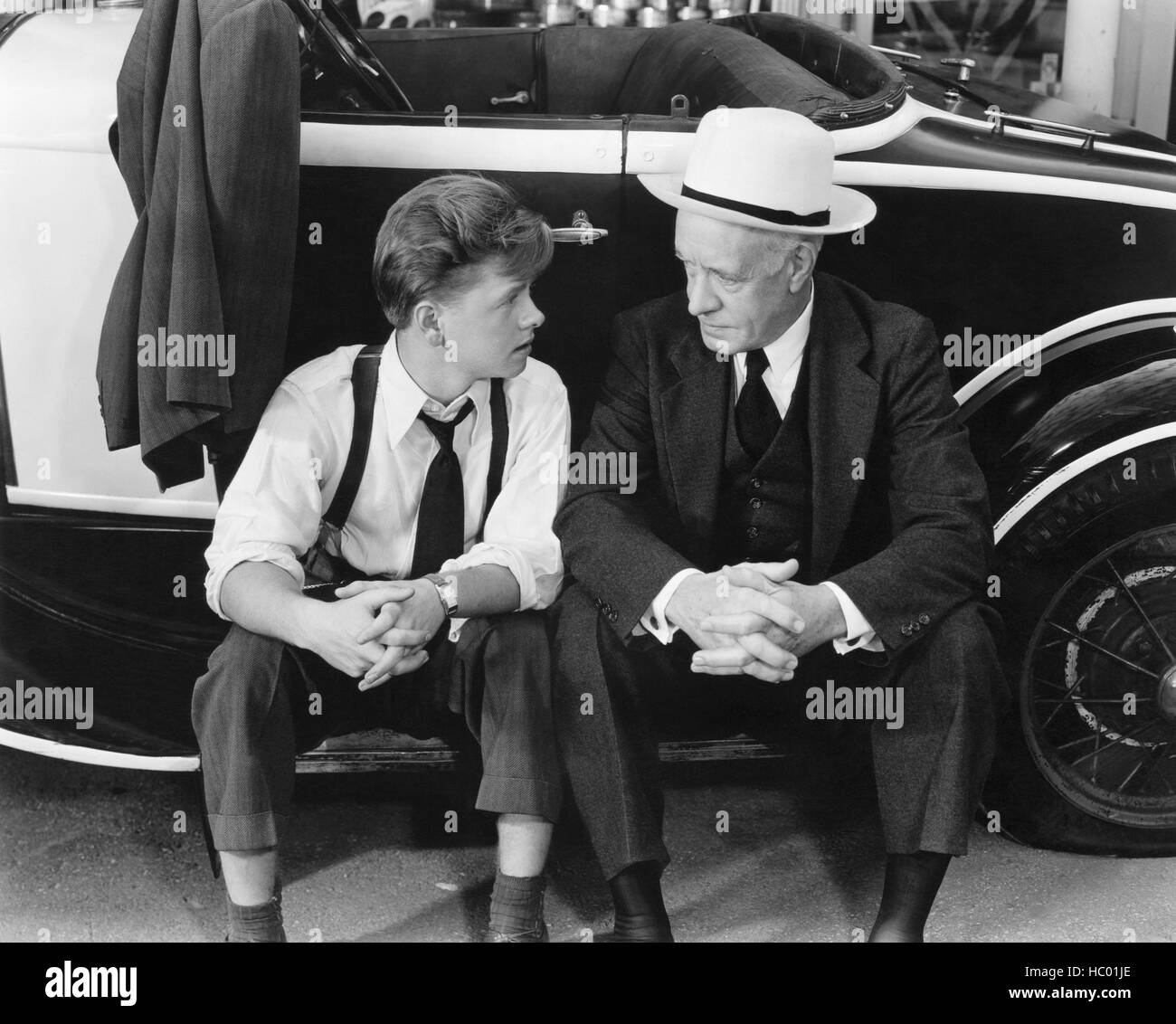 JUDGE HARDY AND SON, from left, Mickey Rooney, Lewis Stone, 1939 Stock ...