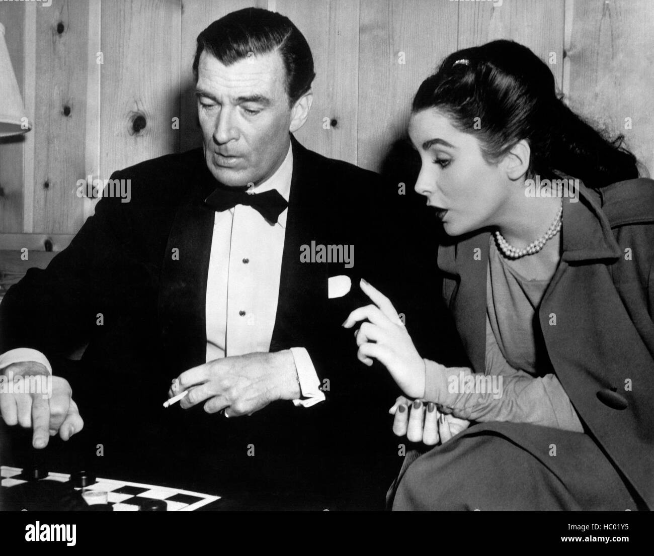JULIA MISBEHAVES, Walter Pidgeon gets advice from Elizabeth Taylor ...