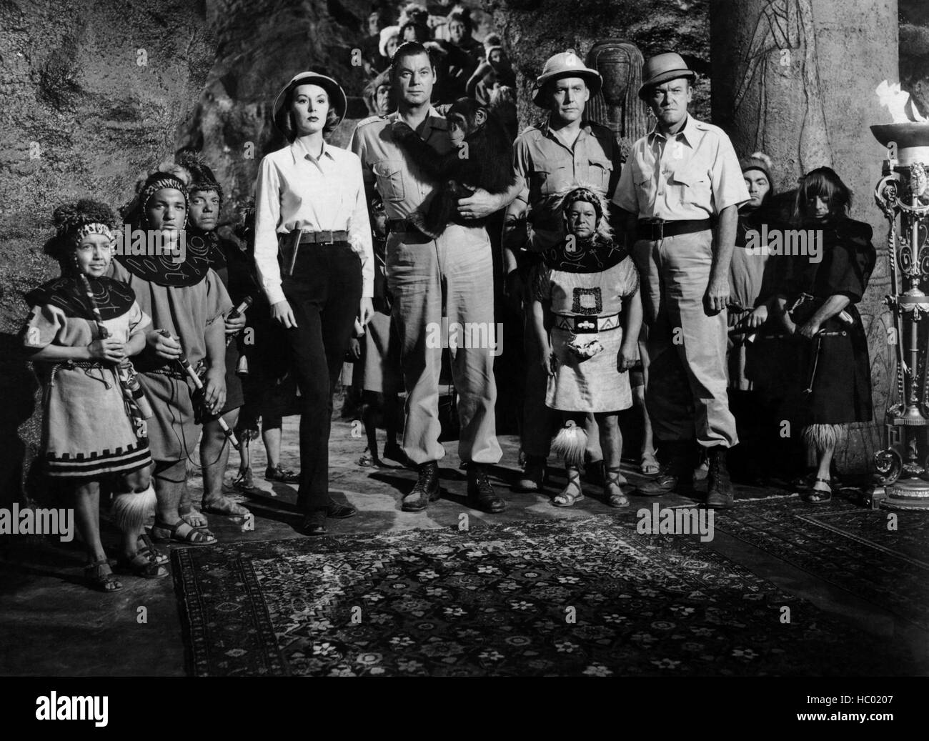 JUNGLE MOON MEN, Jean Byron, Johnny Weissmuller, Myron Healey, Frank ...
