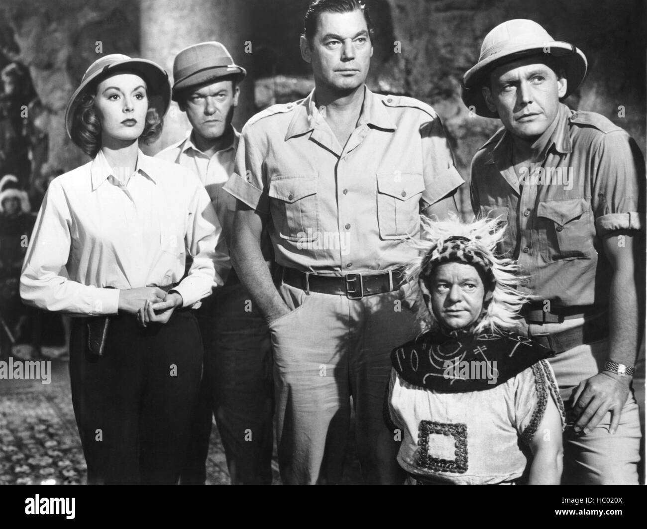 JUNGLE MOON MEN, from left, Jean Byron, Myron Healey, Johnny ...