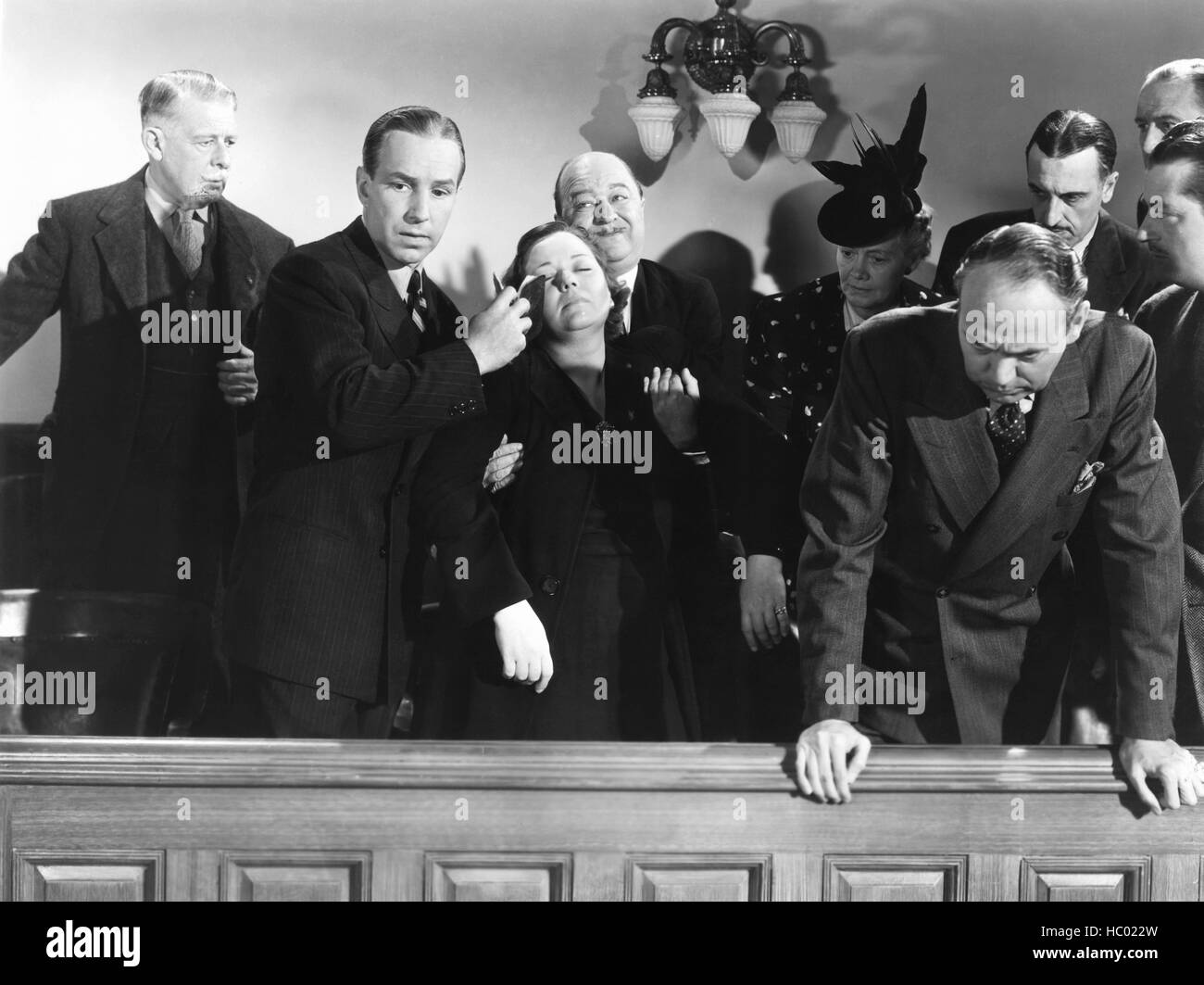 JUST OFF BROADWAY, center from left: Lloyd Nolan, Clara Horton, Chester ...