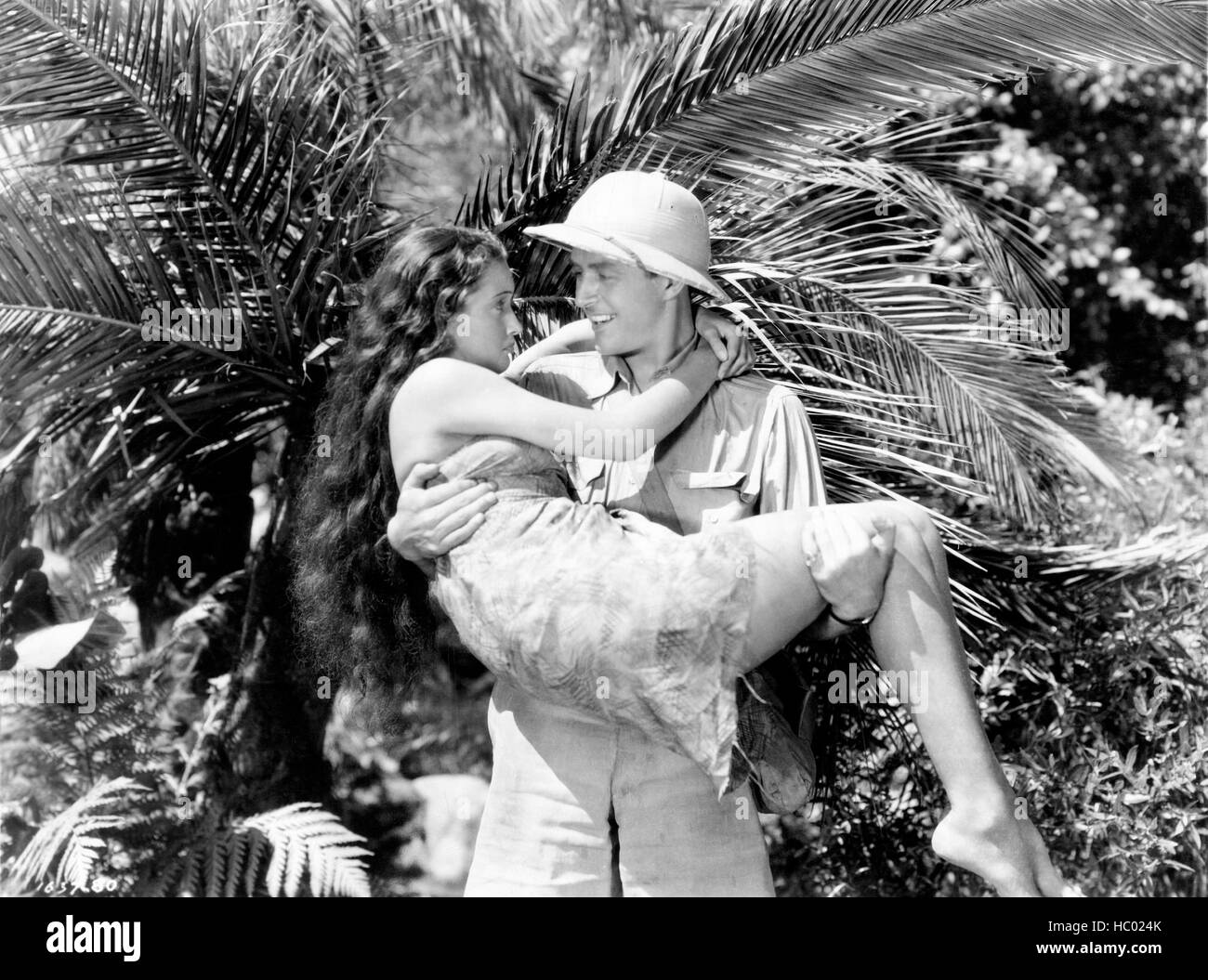 THE JUNGLE PRINCESS, from left, Dorothy Lamour, Ray Milland, 1936 Stock ...