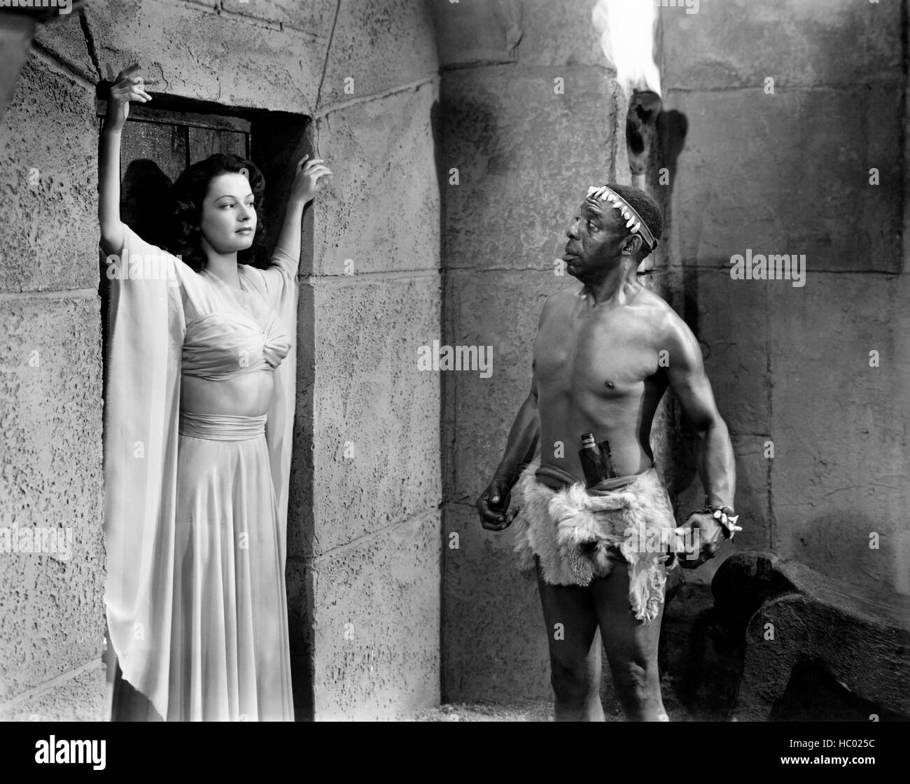 JUNGLE QUEEN, from left: Ruth Roman, Clarence Muse, 1945 Stock Photo ...