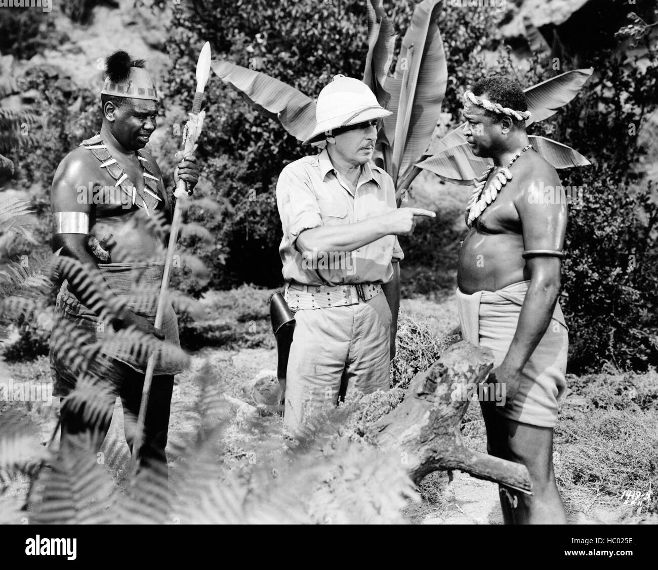 JUNGLE QUEEN, Douglass Dumbrille (center), Napoleon Simpson (right ...