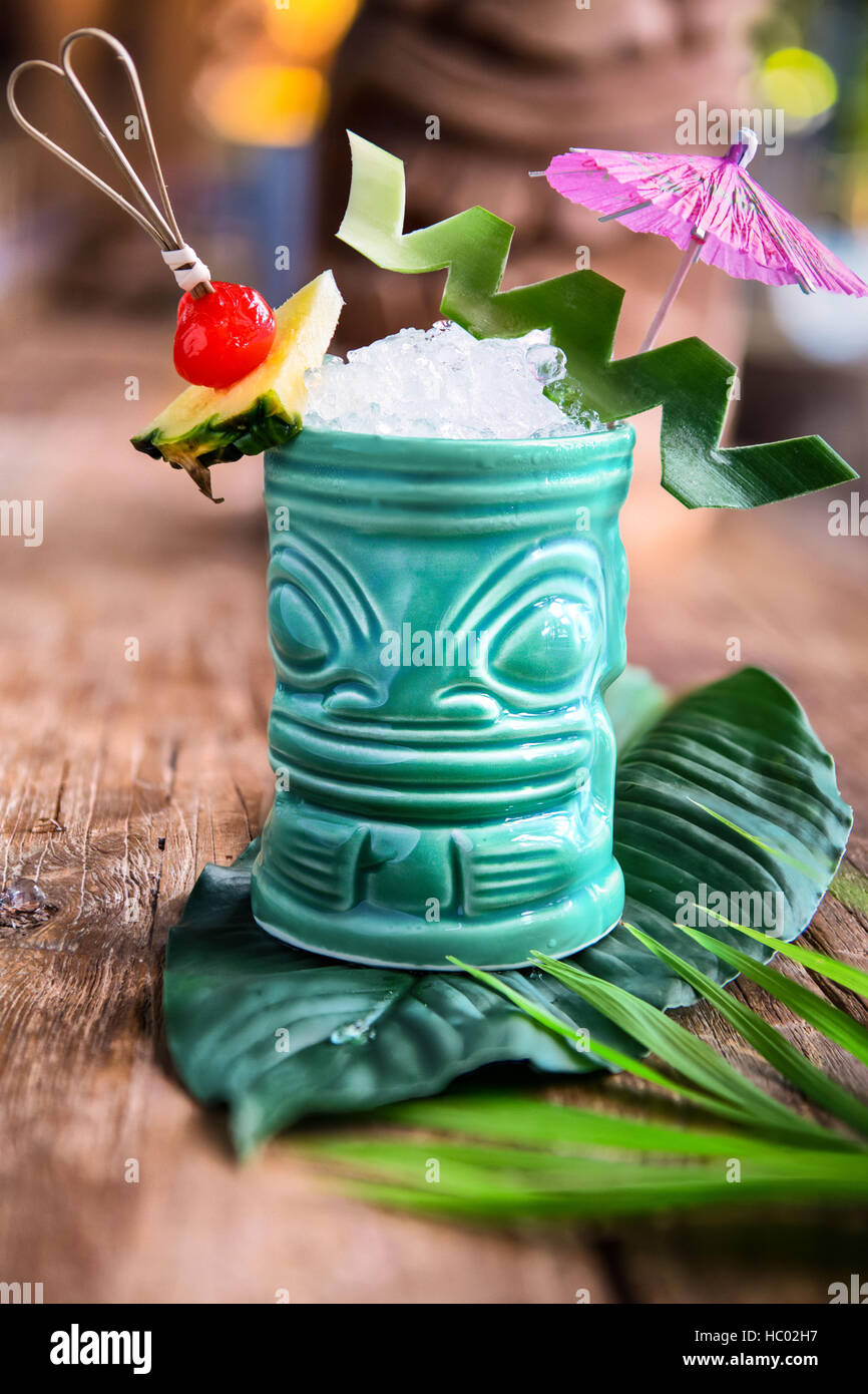 Tropical drink umbrella hi-res stock photography and images - Alamy