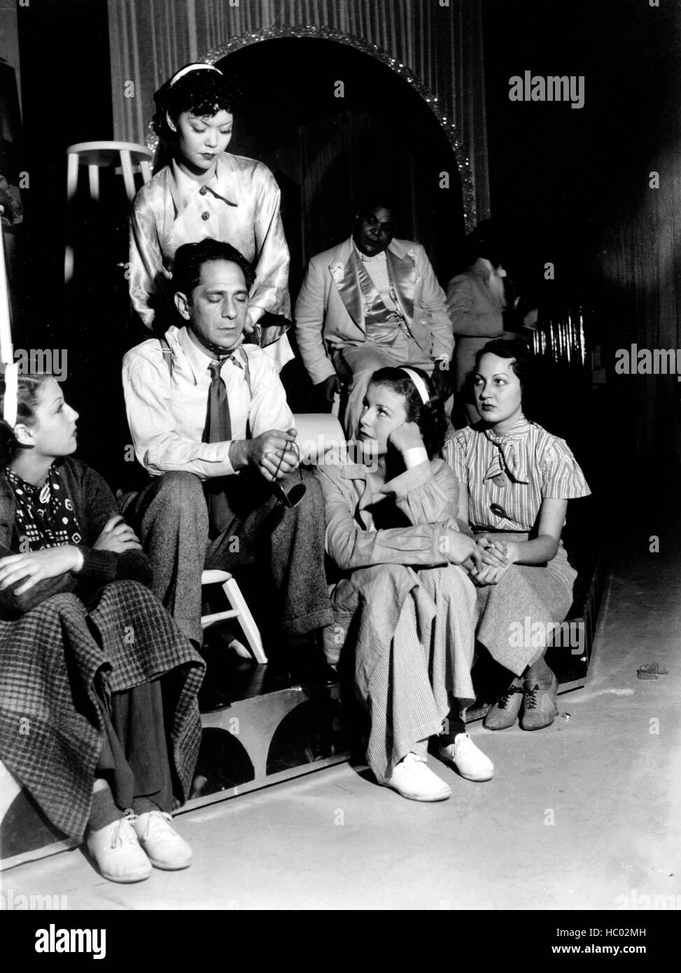 KING OF BURLESQUE, from left, Philippa Hilber, Jane Wyman ...