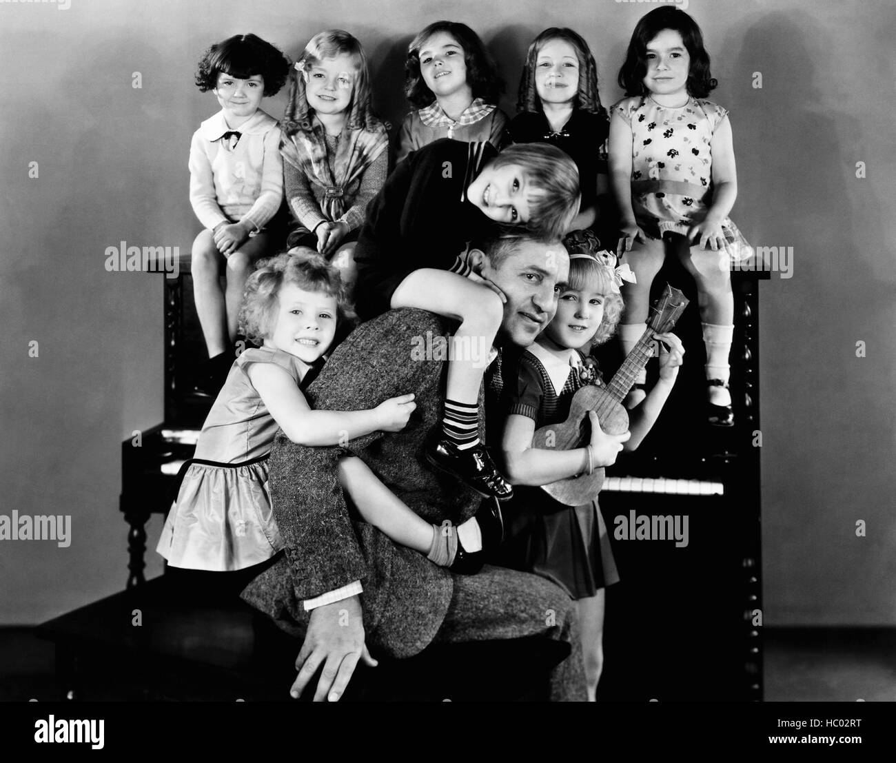 KIDDIE REVUE, director and songwriter Gus Edwards with his cast, 1930 ...