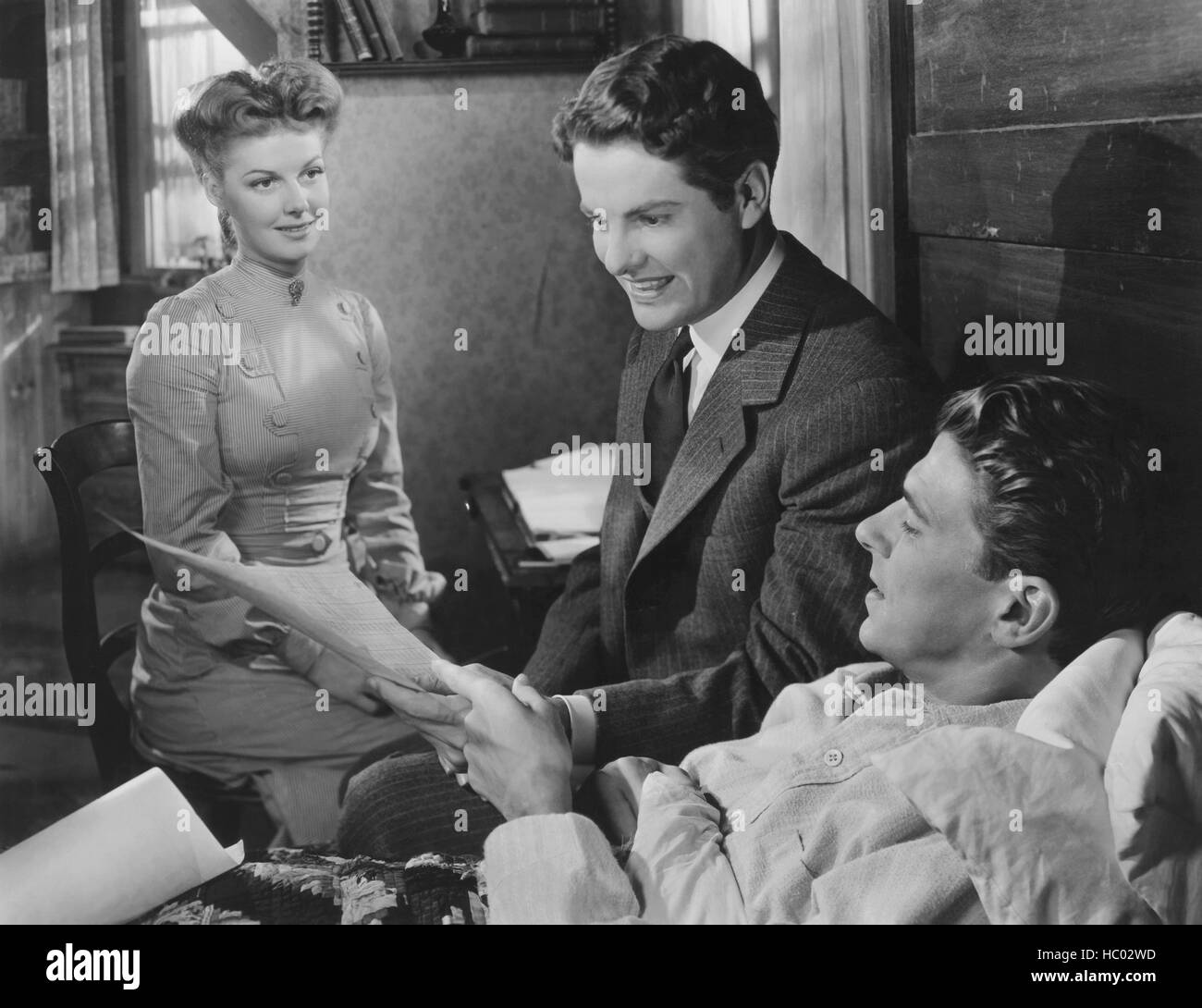 KINGS ROW, from left: Ann Sheridan, Robert Cummings, Ronald Reagan ...