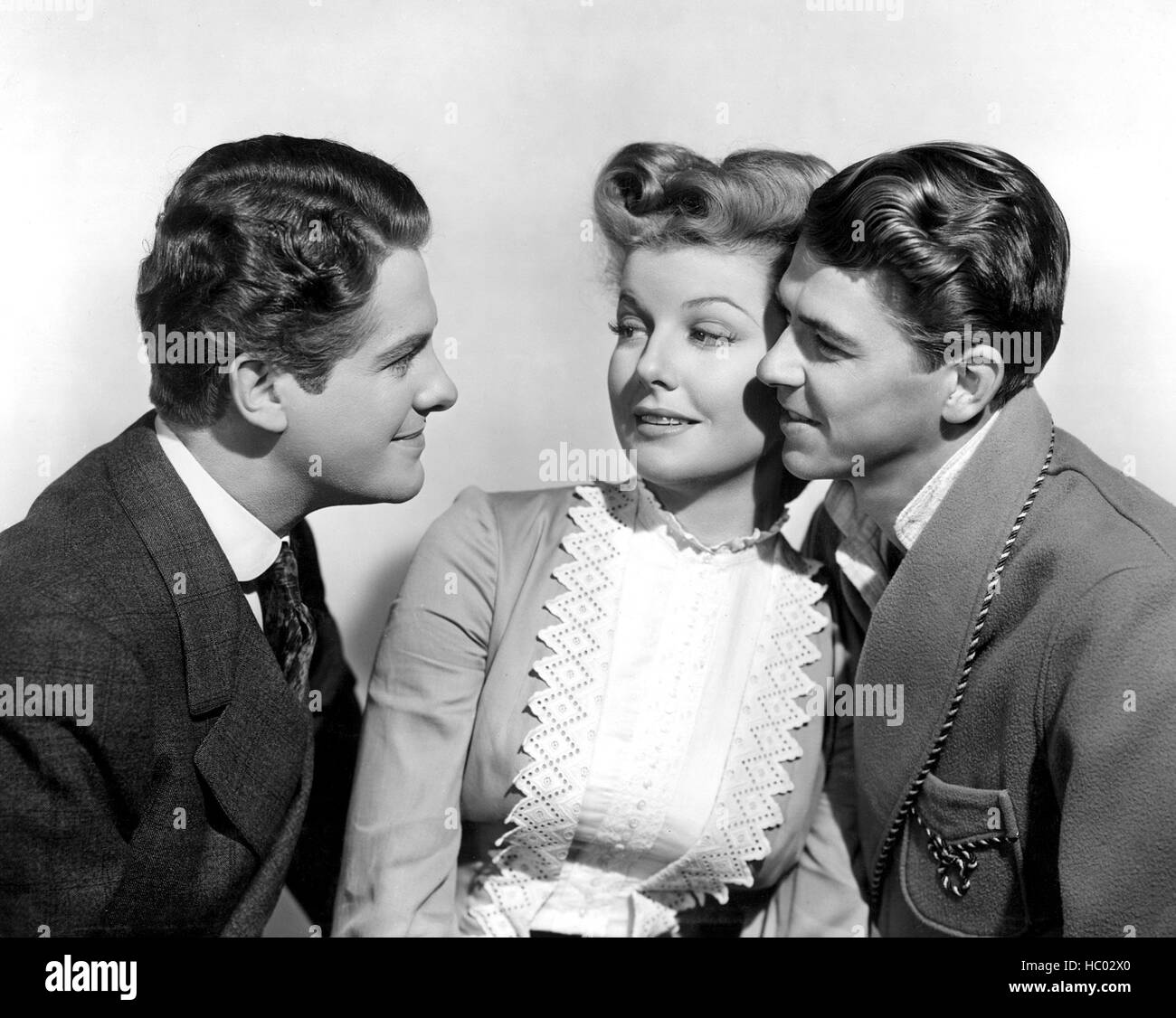 KINGS ROW, Robert Cummings, Ann Sheridan, Ronald Reagan, 1942 Stock ...