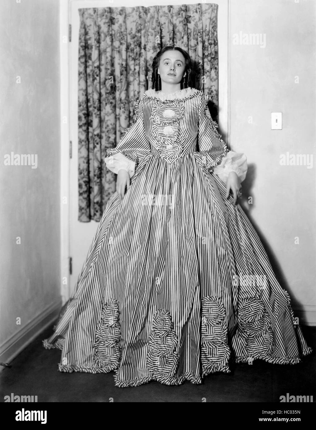 THE KING STEPS OUT, Frieda Inescort, costume test, in a gown by Ernest ...