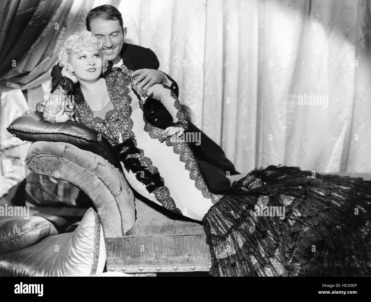 KLONDIKE ANNIE, from left, Mae West, Victor McLaglen, 1936 Stock Photo ...
