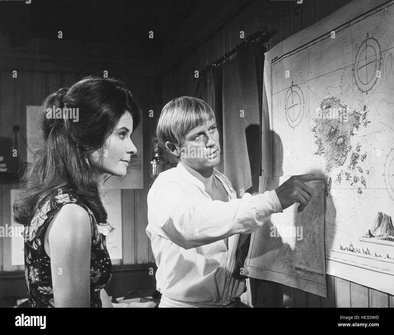 KRAKATOA: EAST OF JAVA, from left: Diane Baker, John Leyton, 1969 Stock ...
