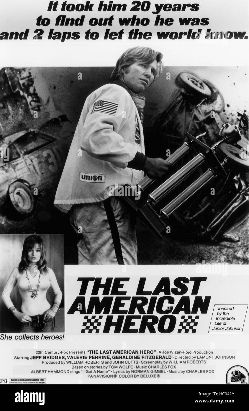 THE LAST AMERICAN HERO, Jeff Bridges, Valerie Perrine, 1973, TM ...