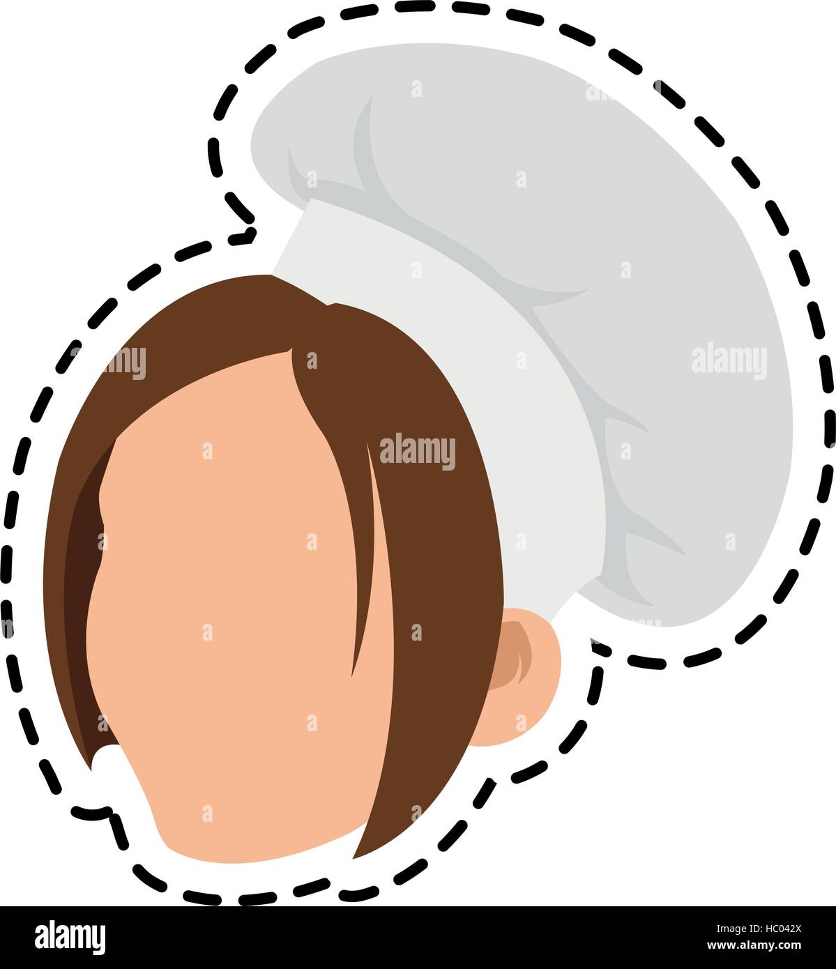 Isolated female chef head design Stock Vector Image & Art - Alamy