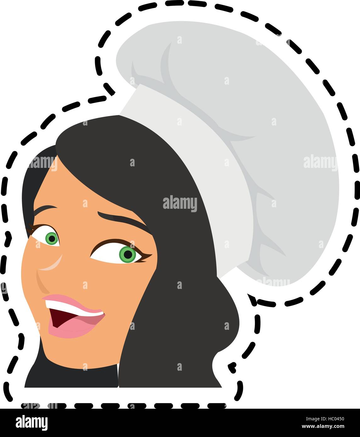 Isolated Female Chef Cartoon Design Stock Vector Image And Art Alamy