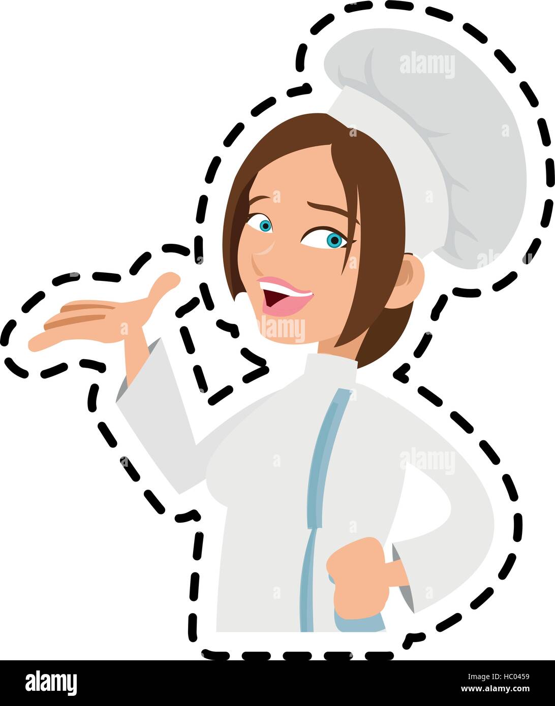 Isolated Female Chef Cartoon Design Stock Vector Image And Art Alamy