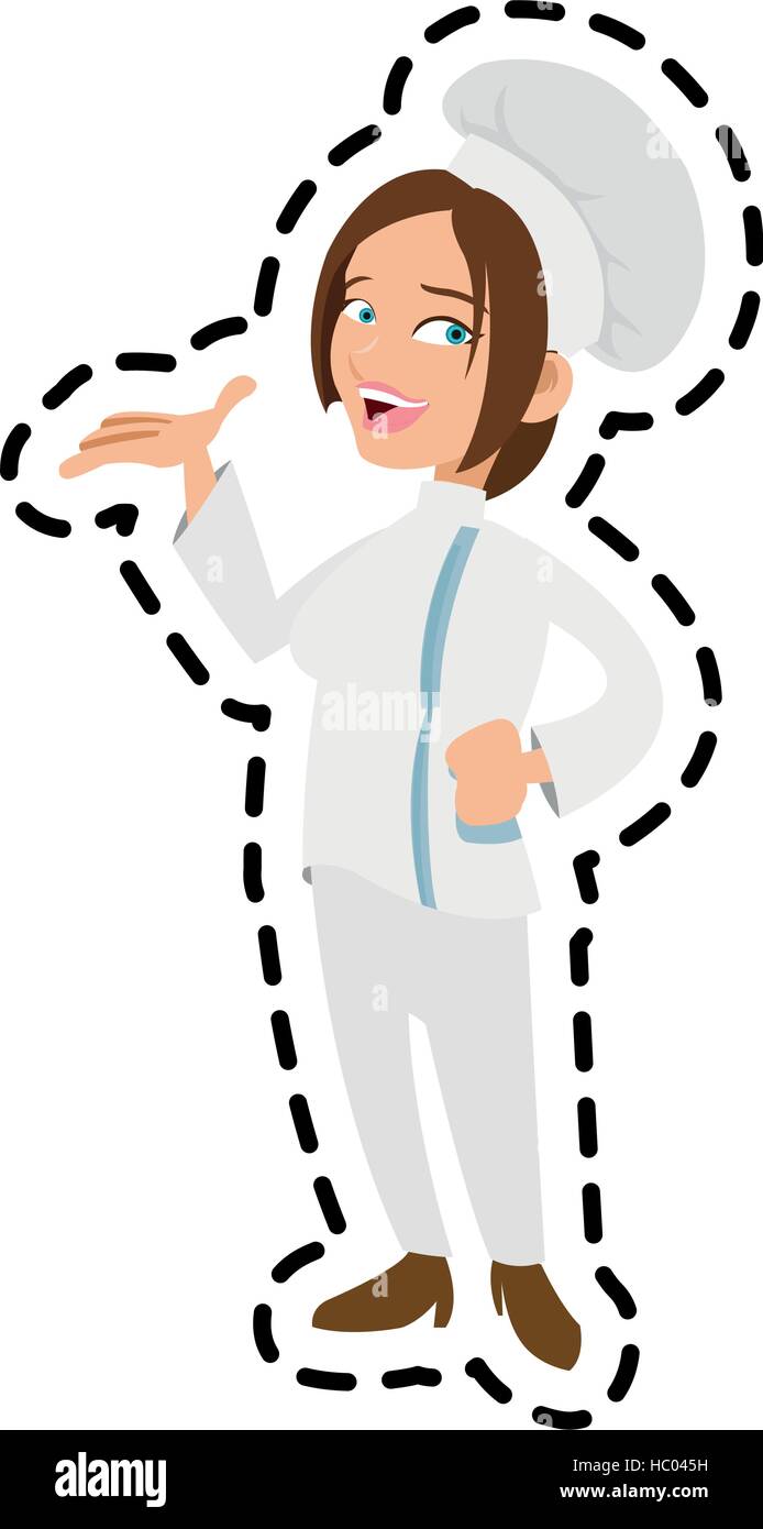 Isolated Female Chef Cartoon Design Stock Vector Image And Art Alamy