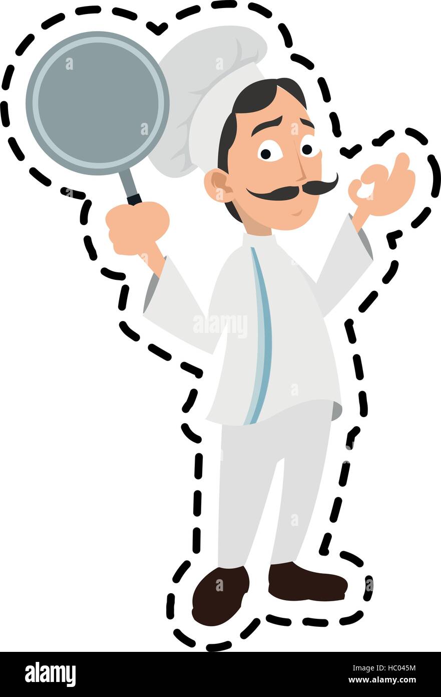 Isolated male chef cartoon design Stock Vector Image & Art - Alamy