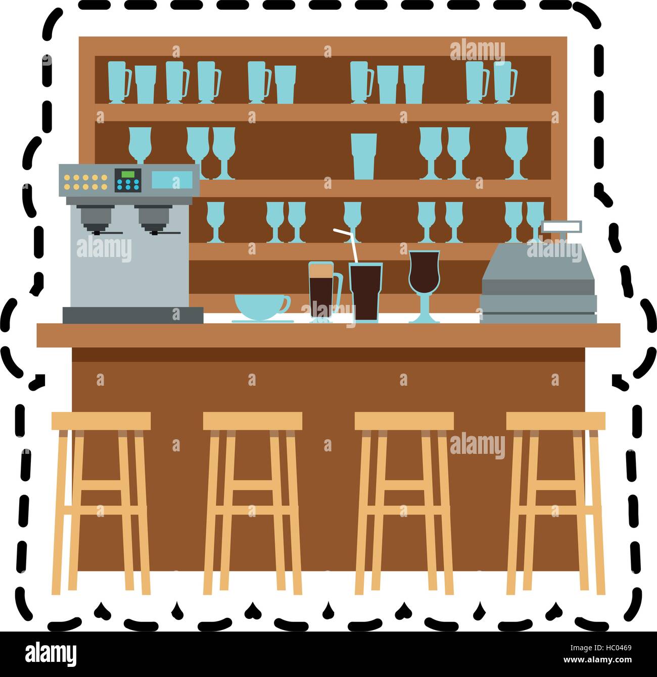 Isolated coffee shop design Stock Vector Image & Art - Alamy