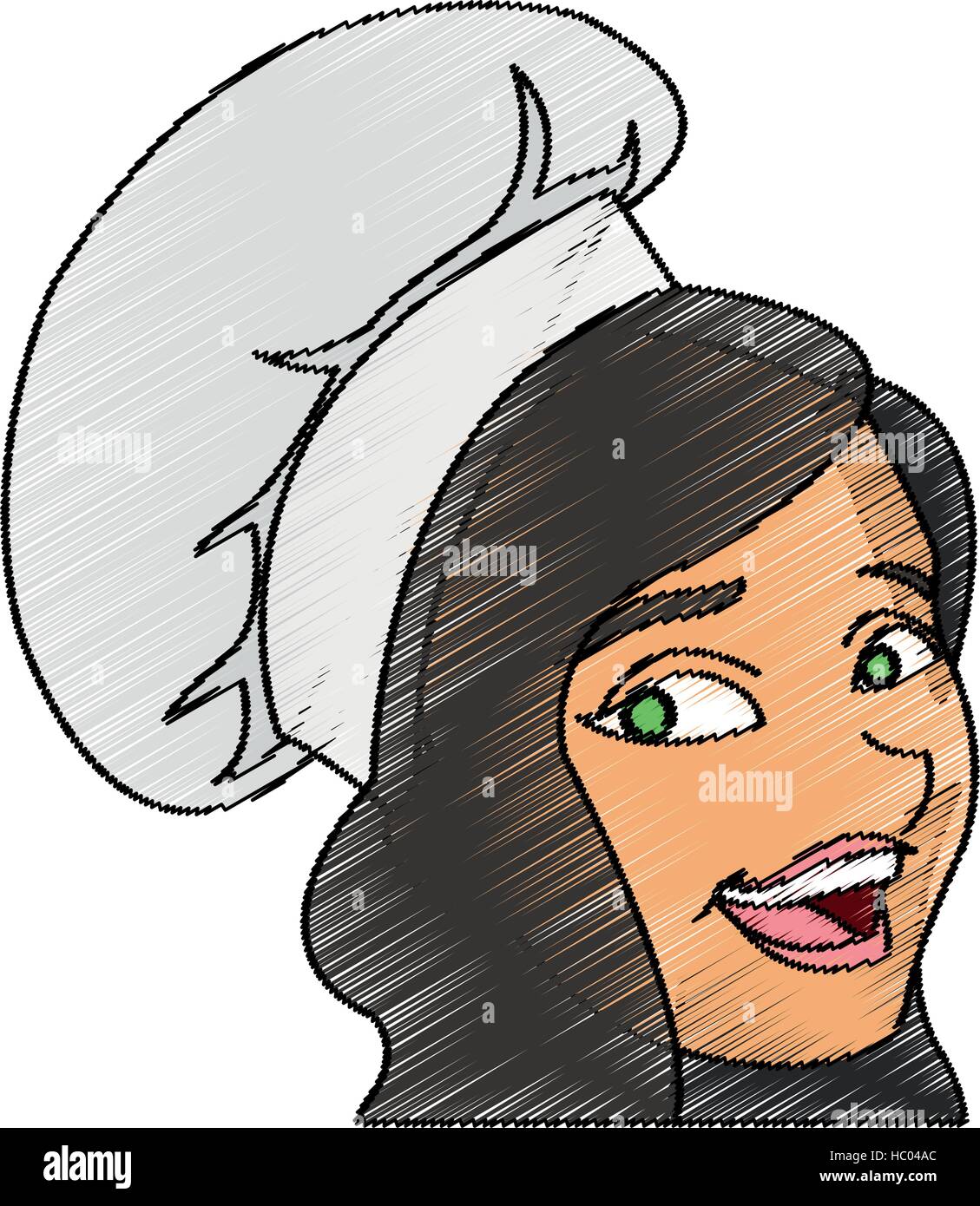 Isolated Female Chef Cartoon Design Stock Vector Image And Art Alamy