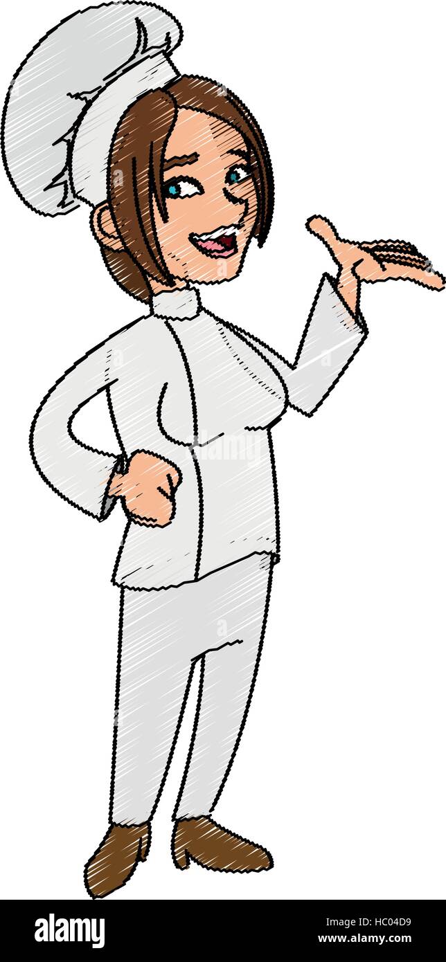 Isolated Female Chef Cartoon Design Cut Out Stock Images And Pictures Alamy