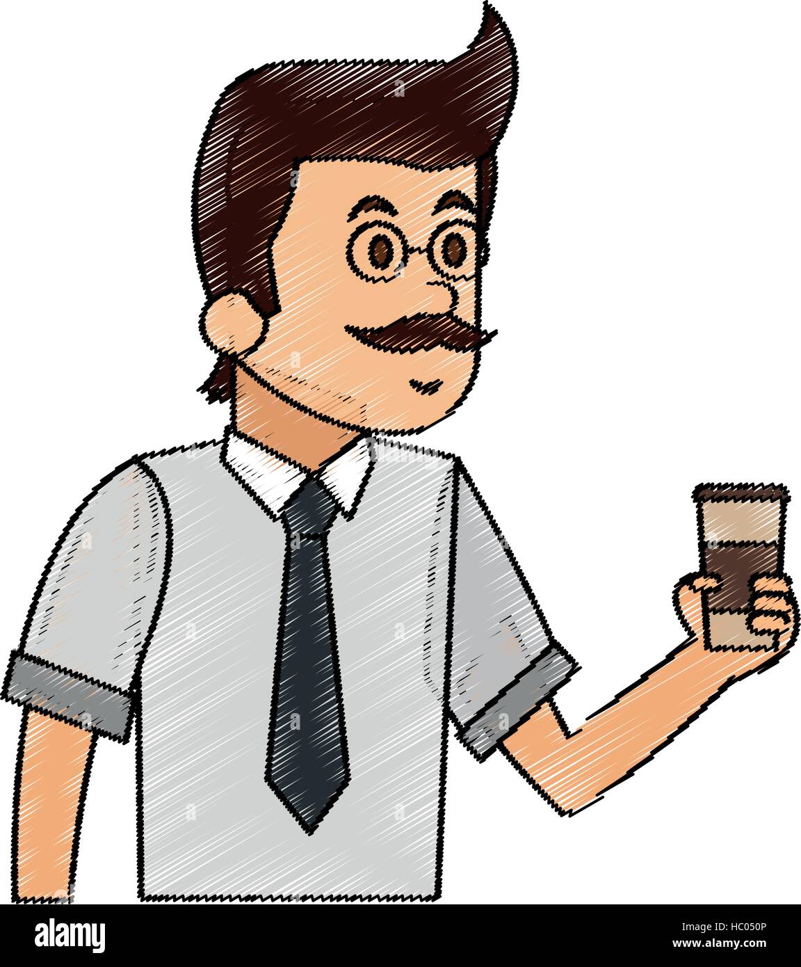 Isolated man with coffee design Stock Vector Image & Art - Alamy