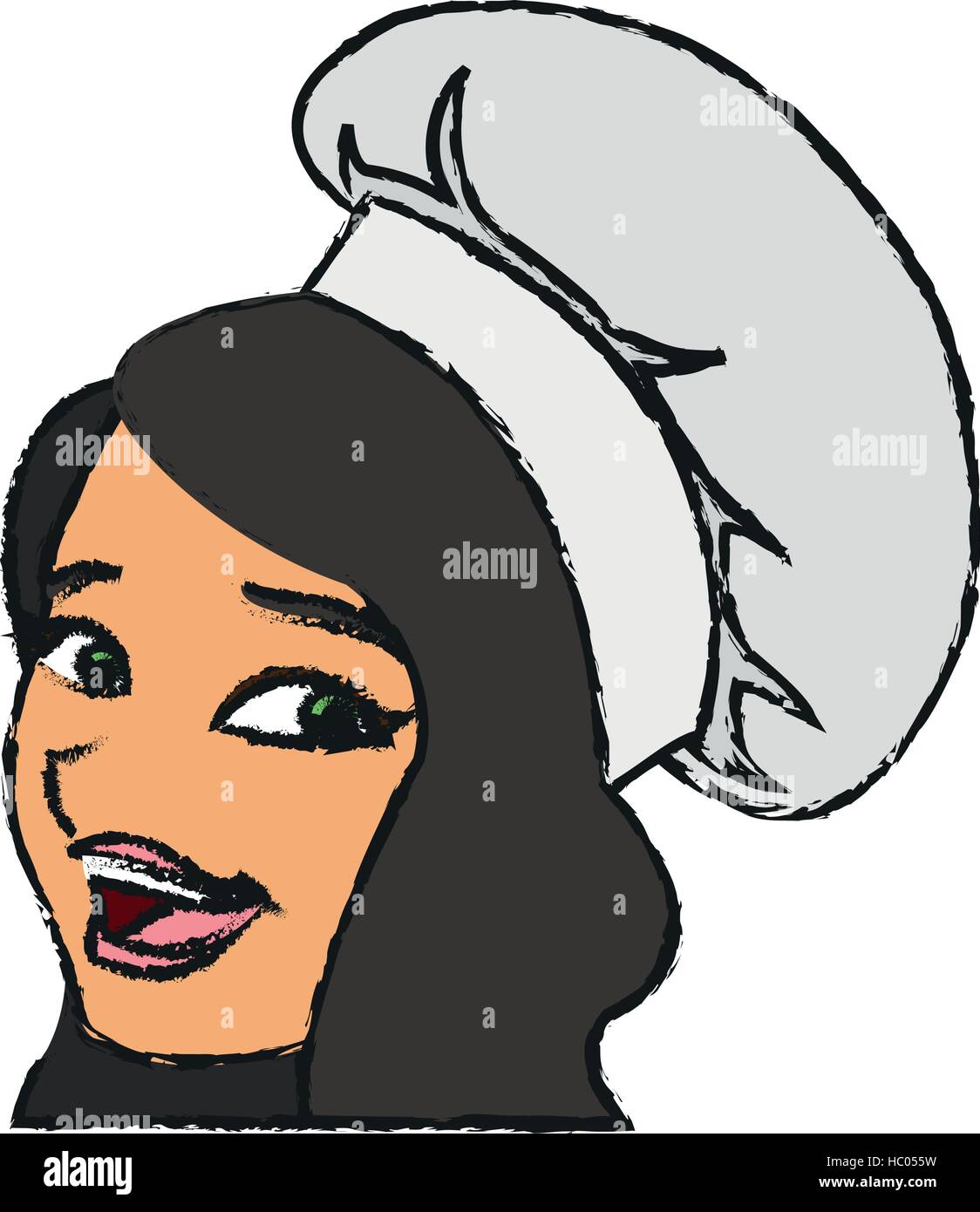 Isolated Female Chef Cartoon Design Stock Vector Image And Art Alamy