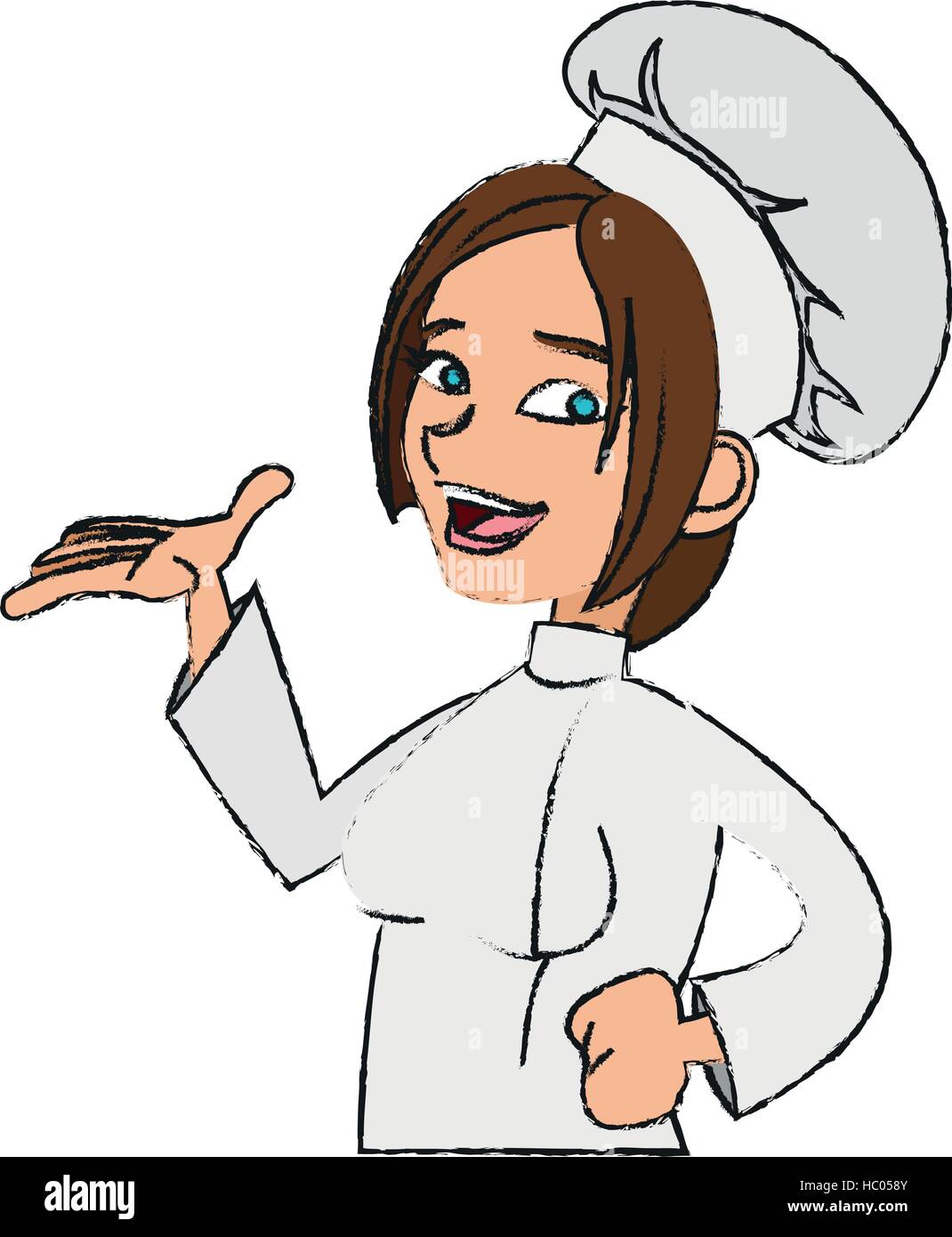 Isolated Female Chef Cartoon Design Stock Vector Image And Art Alamy