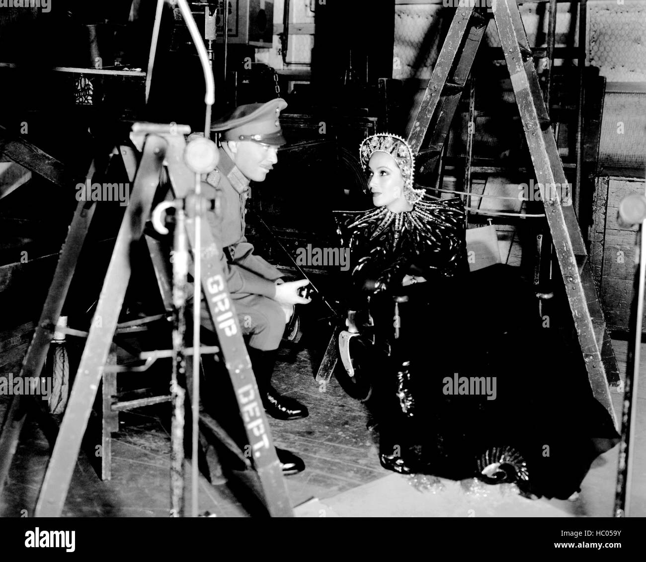 LANCER SPY, from left, Peter Lorre, Dolores Del Rio, on-set between ...