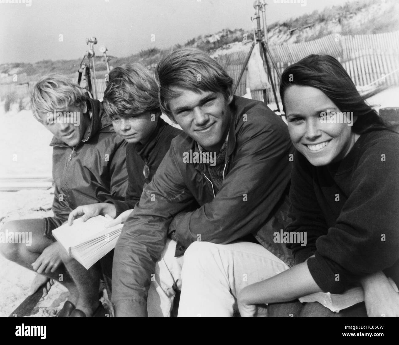 LAST SUMMER, from left, Bruce Davison, Catherine Burns, Richard Thomas ...