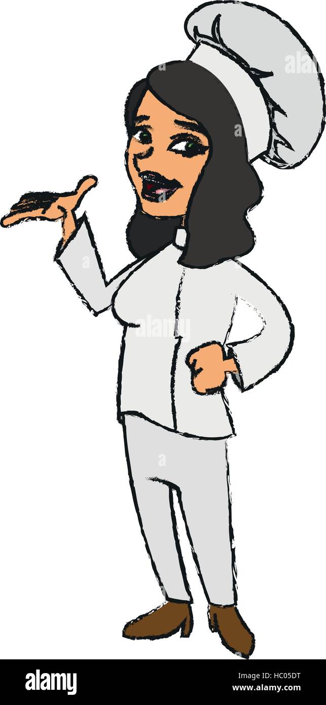 Isolated female chef cartoon design Stock Vector Image & Art - Alamy