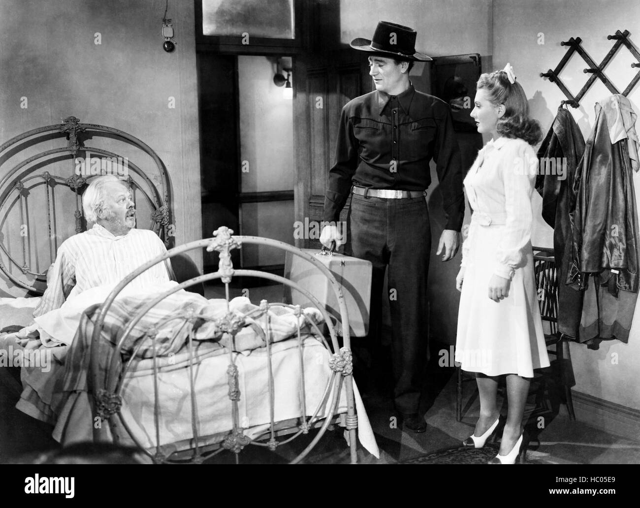 A LADY TAKES A CHANCE, from left, Charles Winninger, John Wayne, Jean ...