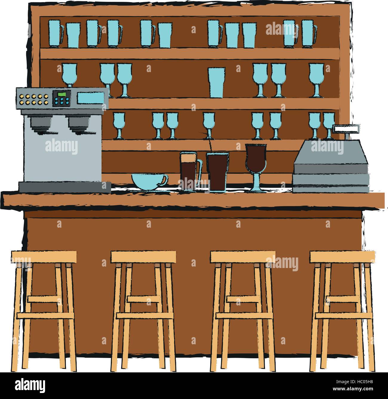 Isolated coffee shop design Stock Vector Image & Art - Alamy