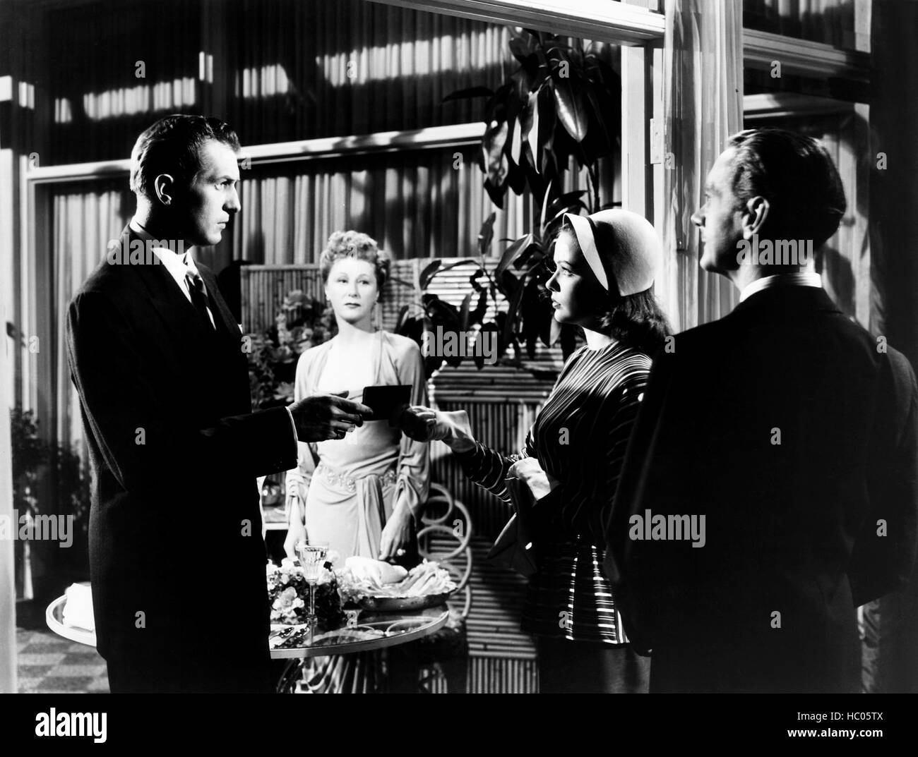 LAURA, from left, Vincent Price, Judith Anderson, Gene Tierney, Clifton ...