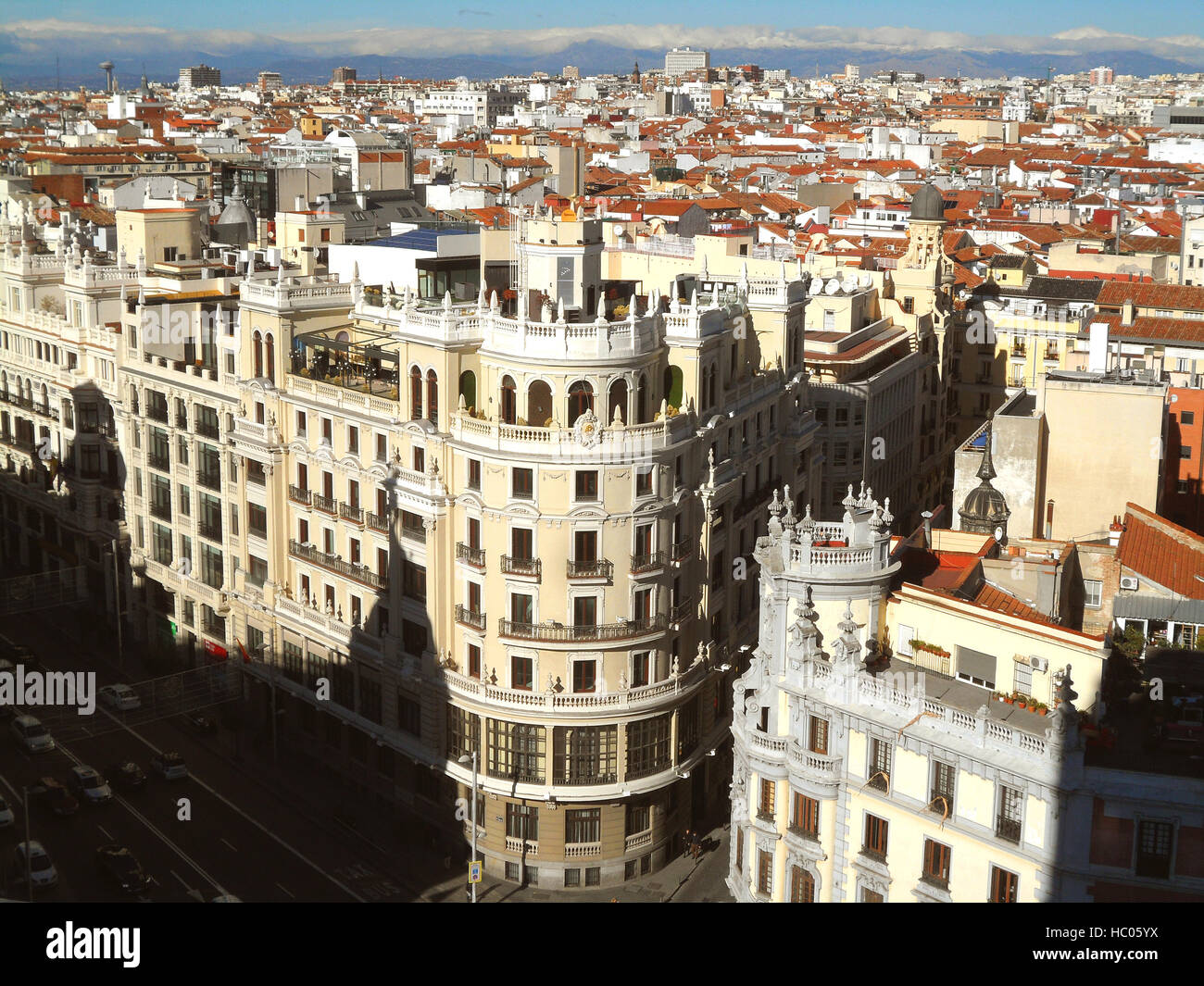 Stunning View of the City Center of Madrid, Spain Stock Photo - Alamy