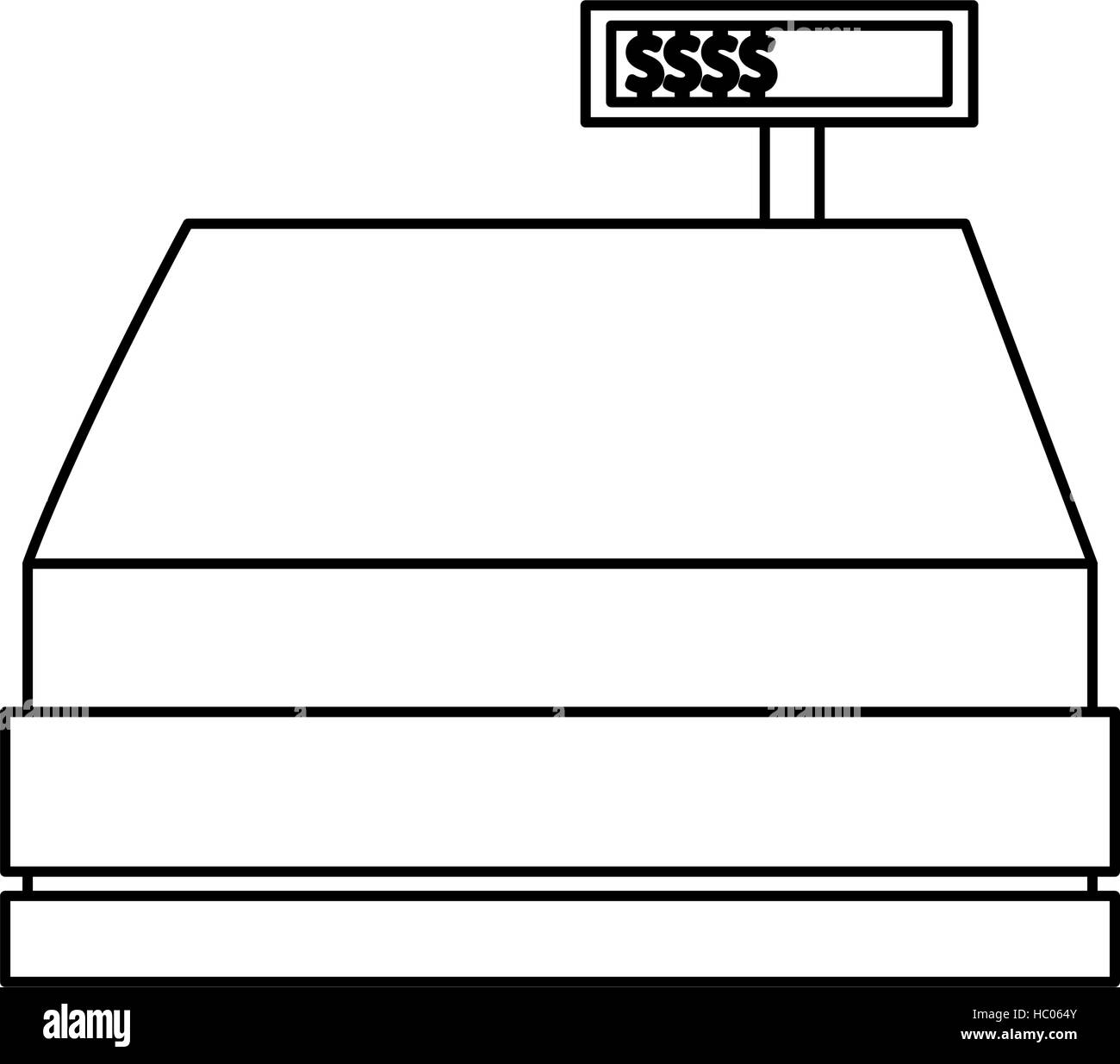 Isolated cash register design Stock Vector Image & Art - Alamy