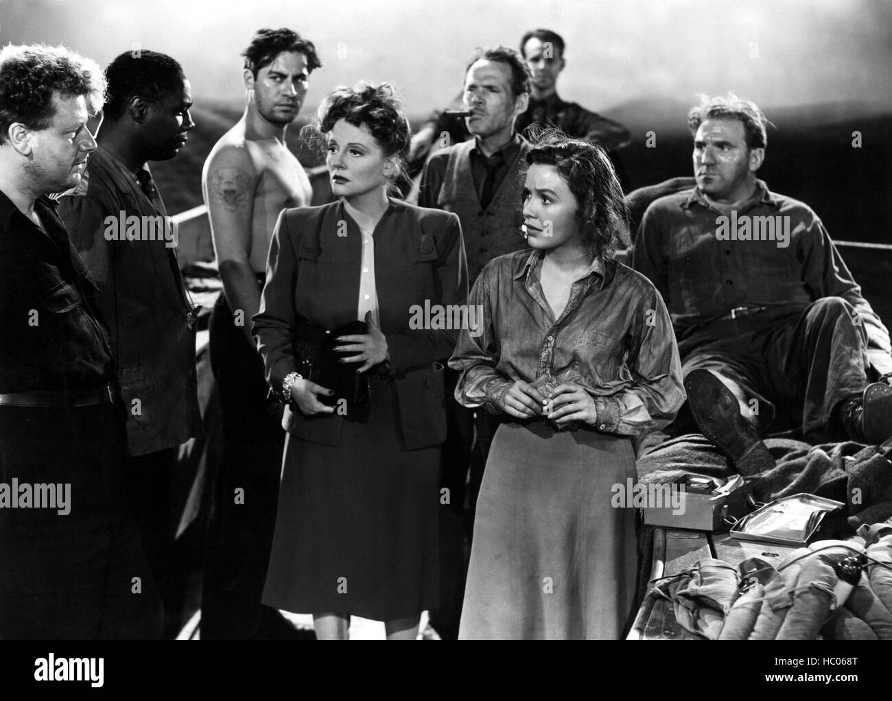 LIFEBOAT, Walter Slezak, Canada Lee, John Hodiak, Tallulah Bankhead ...