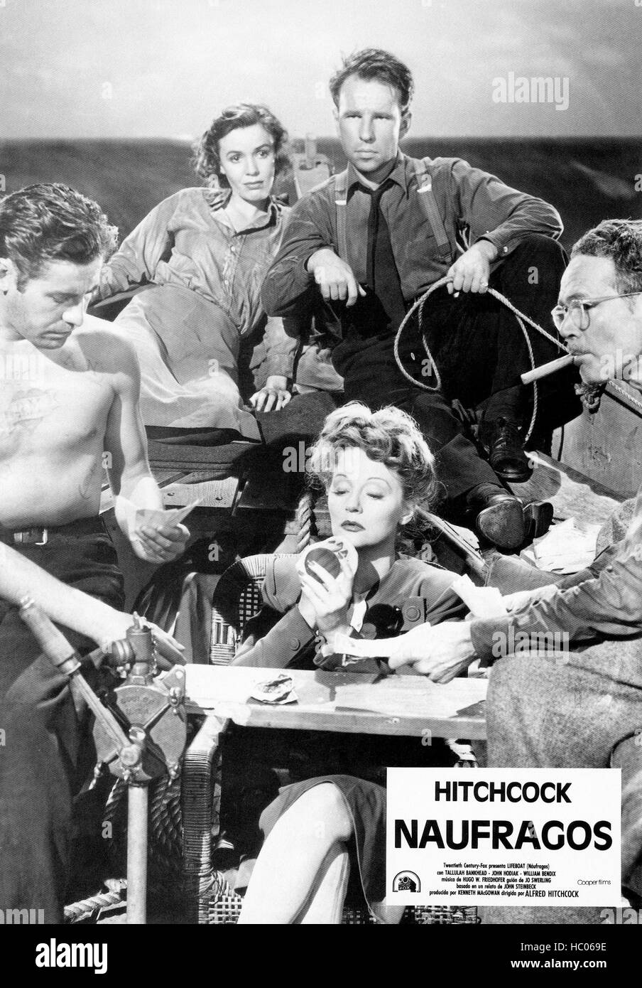 LIFEBOAT, (aka NAUFRAGOS), front from leftL John Hodiak, Tululah ...